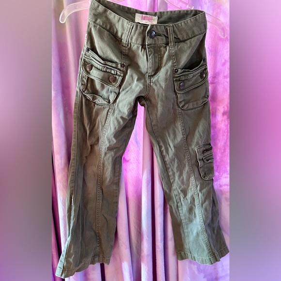 BONGO | Bottoms | Girl 8 Bongo Let Me Be Khaki Green Flare Leg Cargo Pants Bangladesh | Poshmark